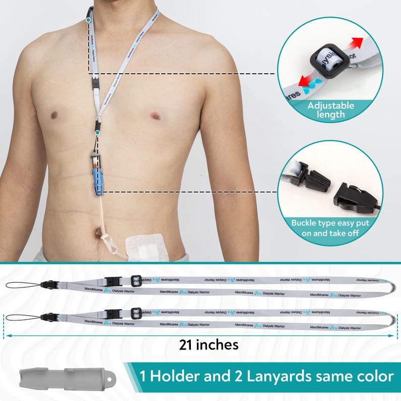 Peritoneal Dialysis Transfer Set Holder: Shower & Daily Wear ...