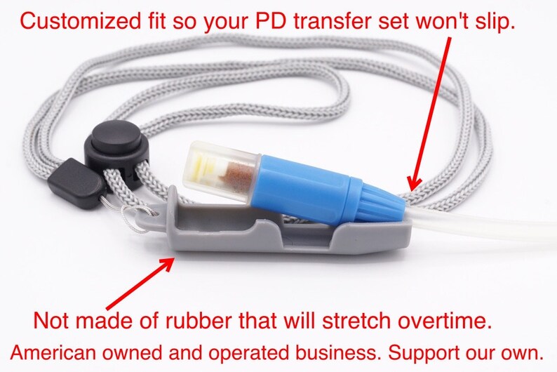 PD Transfer Set Holder Necklace - Adjustable Length, Fresenius ...