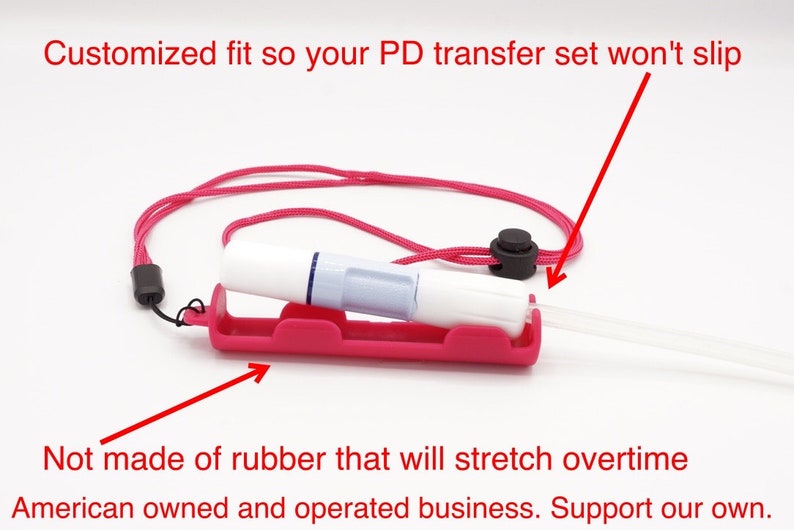 Baxter PD Transfer Set Holder: Adjustable Peritoneal Dialysis Necklace ...