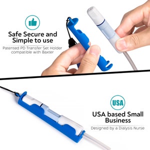Peritoneal Dialysis Transfer Set Holder for Baxter With 2 Adjustable ...