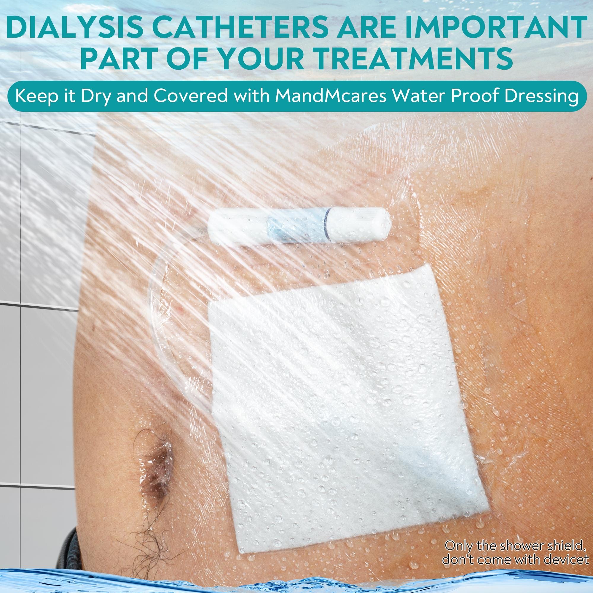 Waterproof Shower Shield: Dialysis Catheter & Wound Protection - Etsy