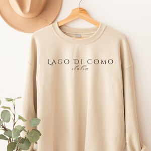 Lago Di Como Sweatshirt, Lake Como Shirt, Travel in Italia, Lake Como ...