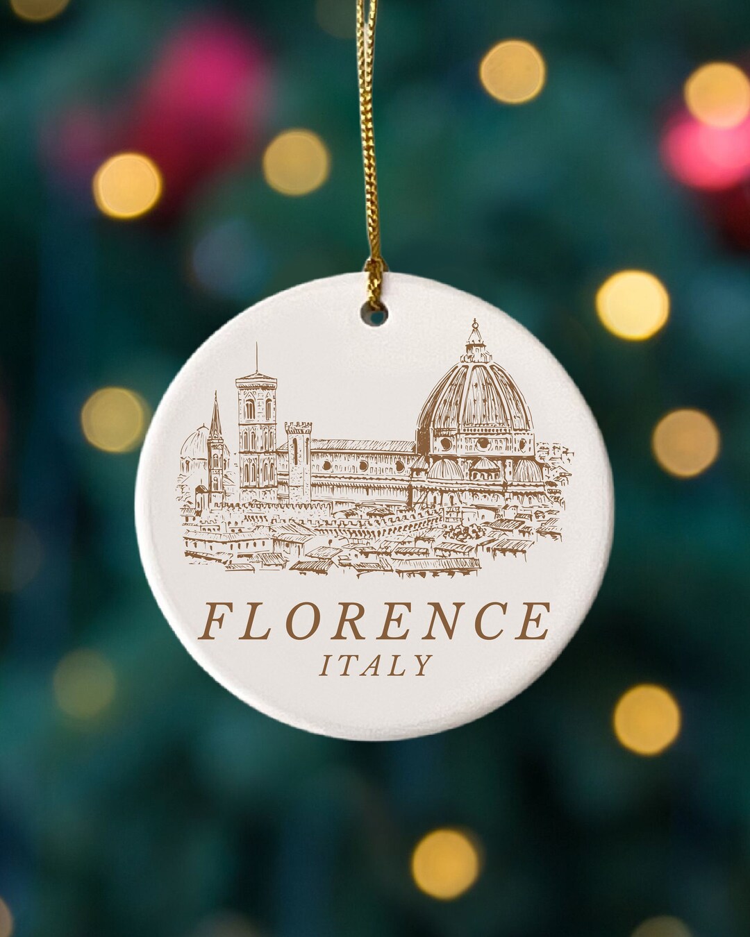 Florence Italy Ornament, Destination Ornament, City Ornament, Italy ...