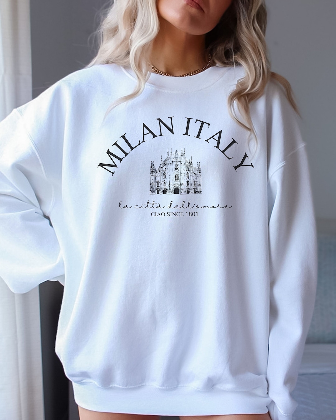 Milan Italy Sweatshirt, Milan Landmark, Travel in Italia, Milan Fashion ...