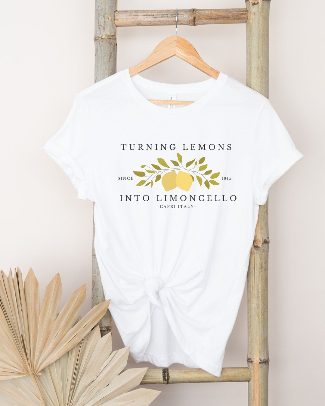 Turning Lemons Into Limoncello Tshirt, Capri Italy Top, Italian Fashion ...