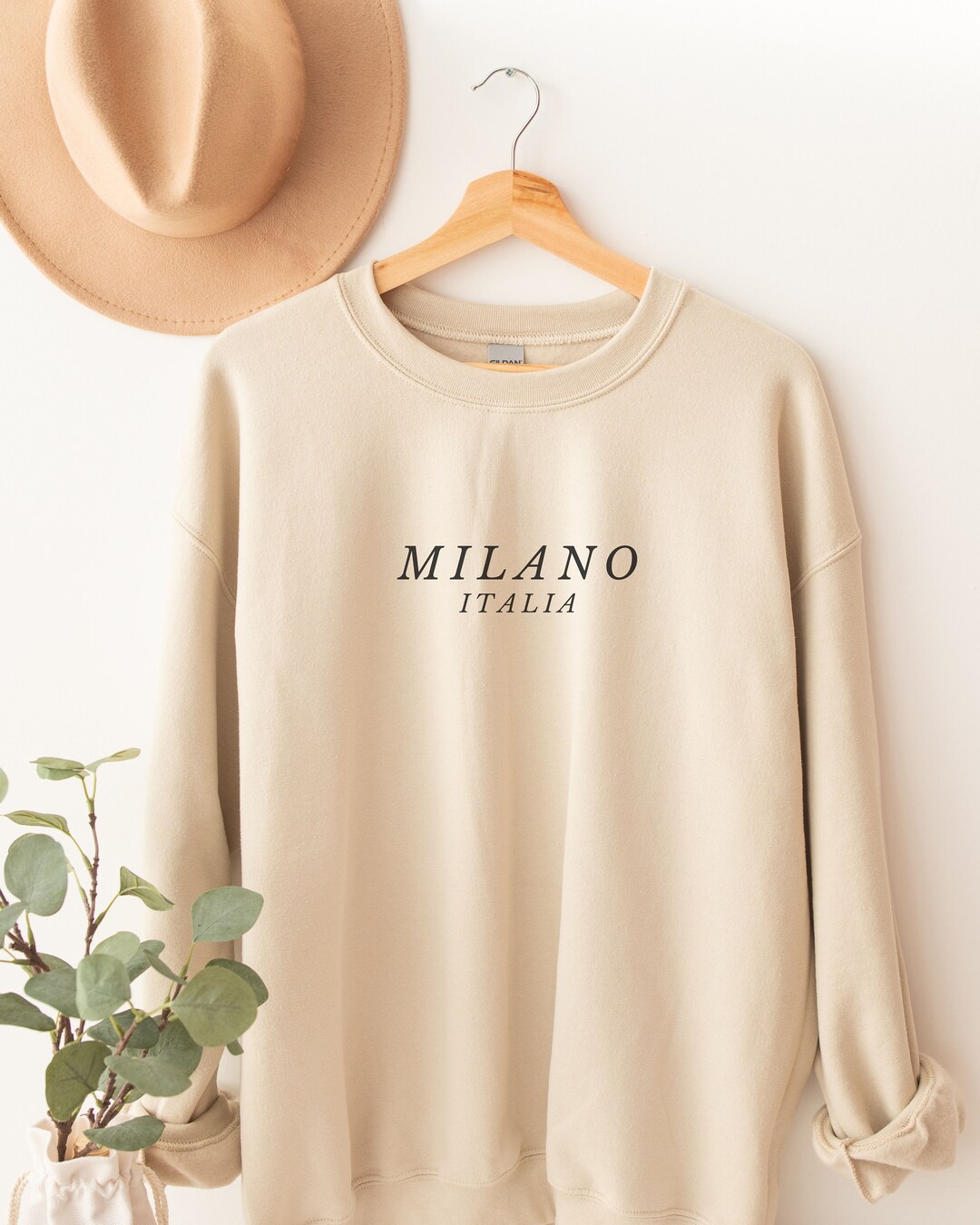 Milano Italia Sweatshirt, Milan Italy Sweatshirt, Minimalist Italy Top ...