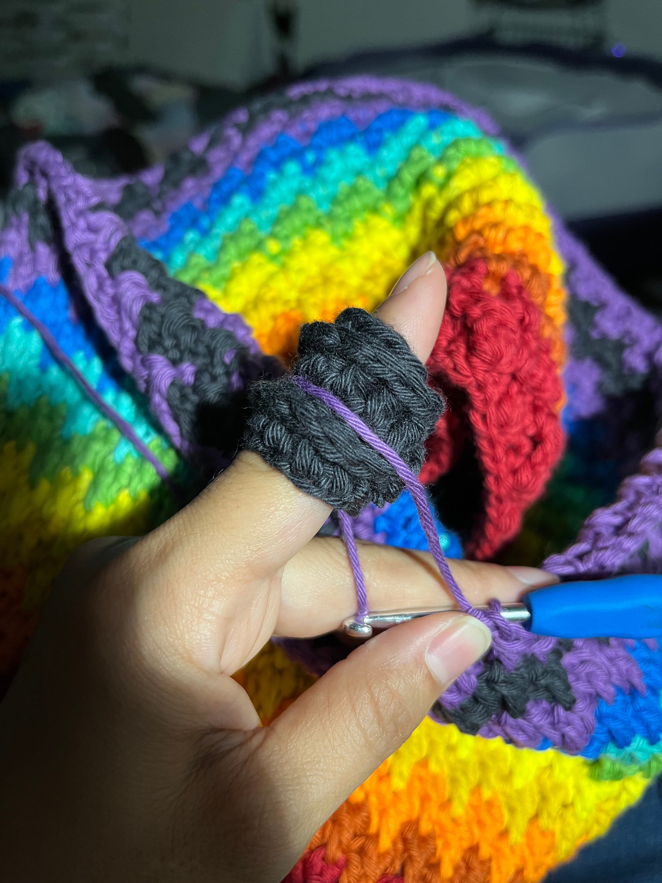 Crocheted Yarn Ring Guide - Etsy