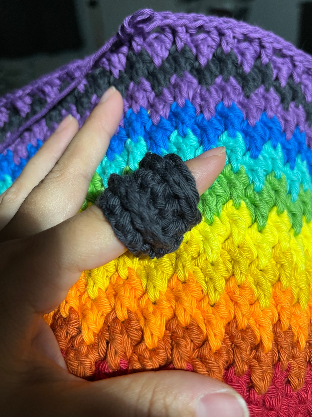 Crocheted Yarn Ring Guide - Etsy