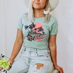 Beach Bum, Beach Tee, Vacation Tee, Tropical T-shirt, Cruise T-shirt ...