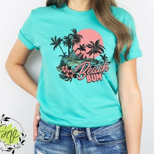 Beach Bum, Beach Tee, Vacation Tee, Tropical T-shirt, Cruise T-shirt ...