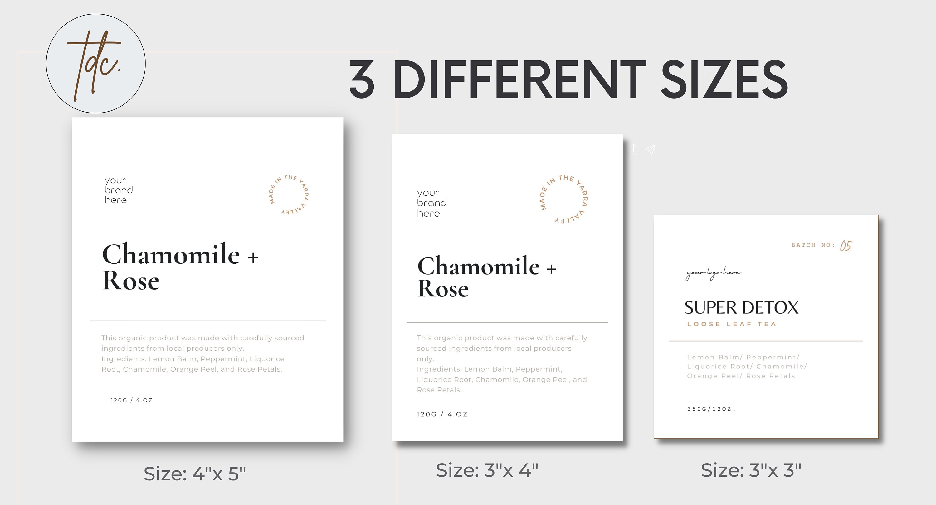 CANVA Editable Label Design for Stand up Pouches - Etsy