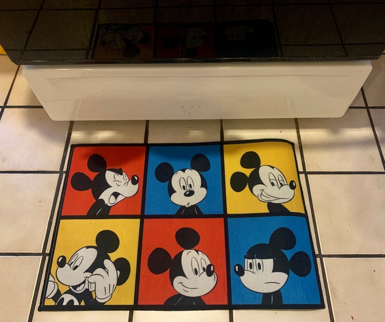 2 SETS Cartoon Carpet Mickey Mouse Children's Room Floor Mat Cute ...