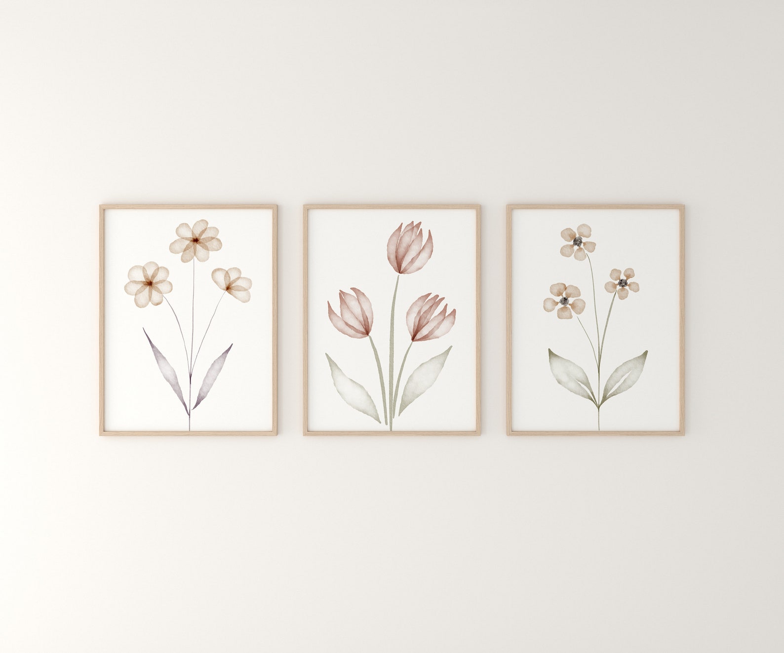 Wildflower Print. Watercolor Flowers Art. Wildflower Nursery Decor ...