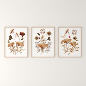 Set of 3 Wildflower Posters, Watercolor Wildflowers Prints, Field ...