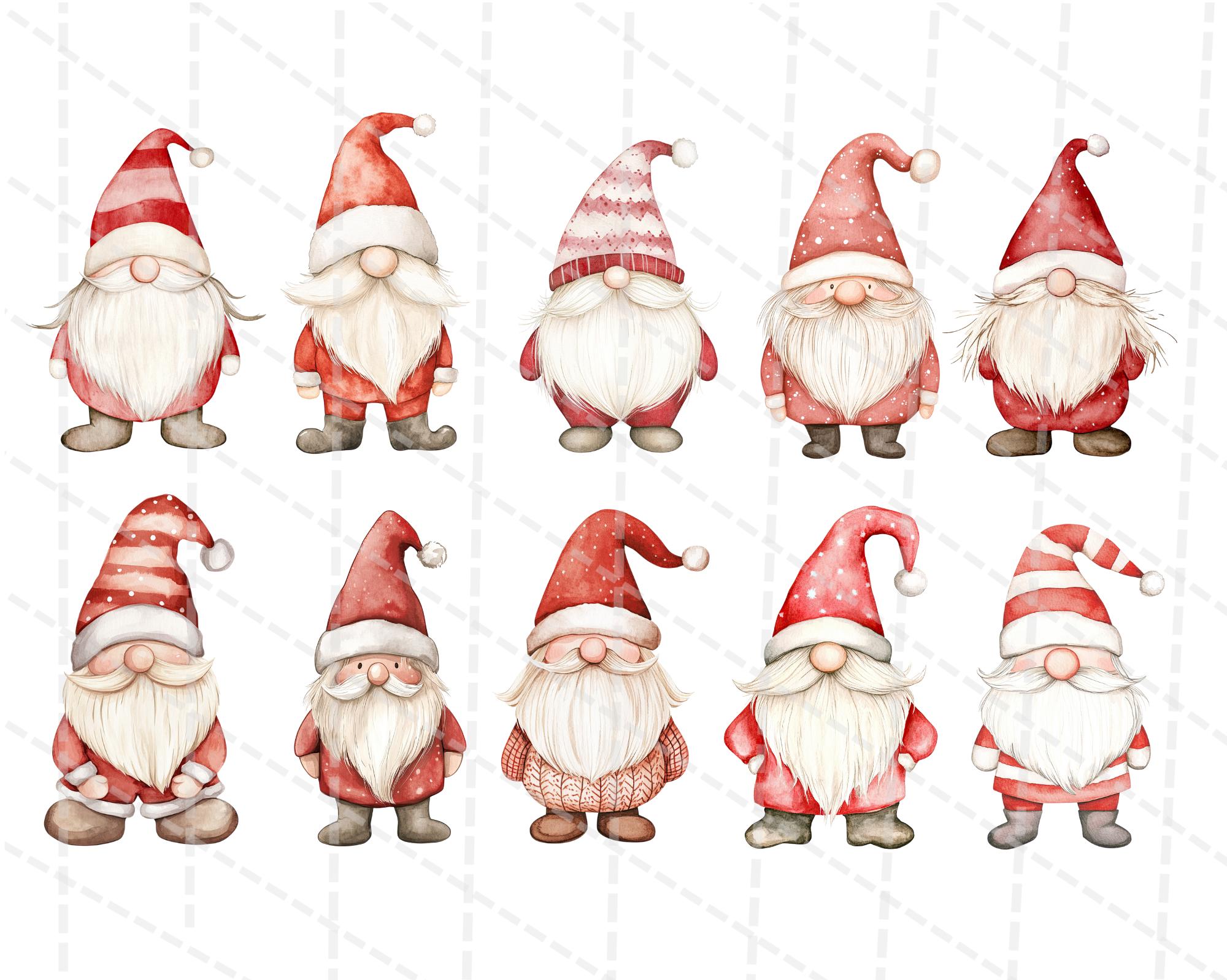 Christmas Gnome Clipart: Scandinavian Winter Gnomes, 30 PNG Images ...