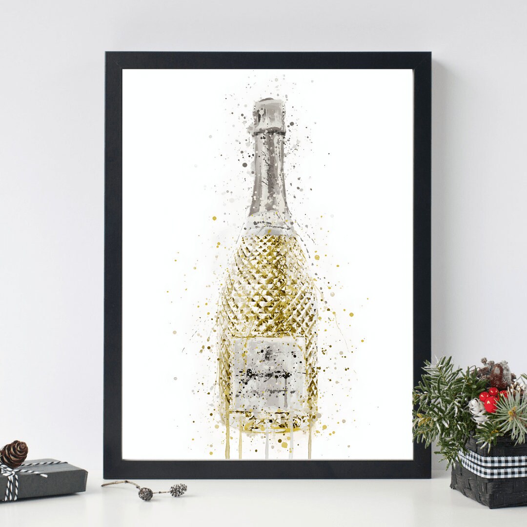 Freixenet Prosecco Watercolour Splash Print Photo Alcohol Artwork for ...