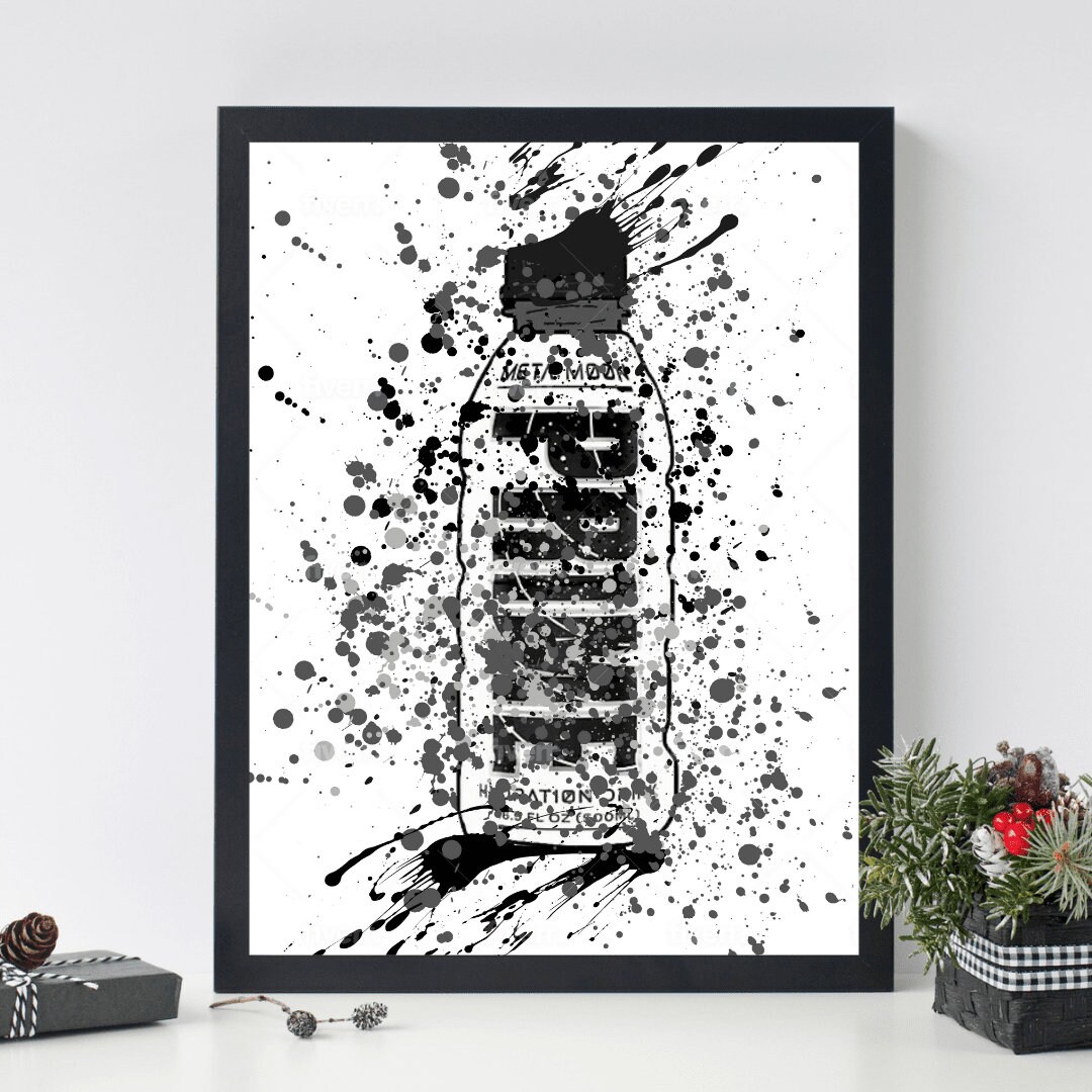 Prime Meta Moon Watercolour Splash Print Photo Alcohol Artwork - Etsy