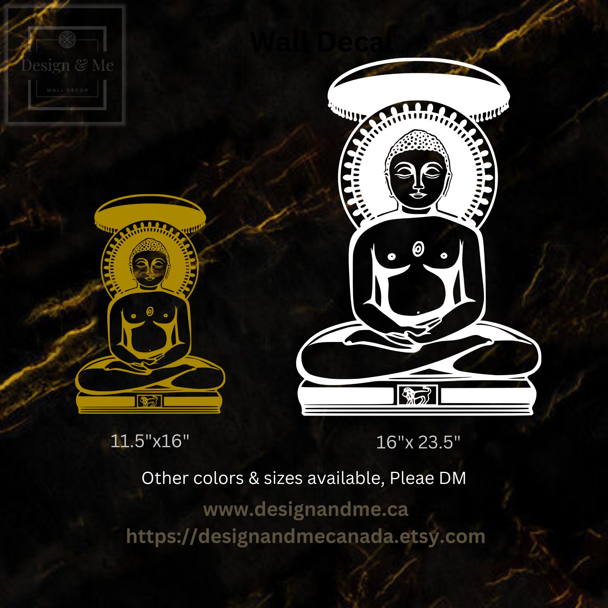 Mahavir Swami Decal, Car Sticker, Wall Decal, Car Decal, Vinyl Decal ...