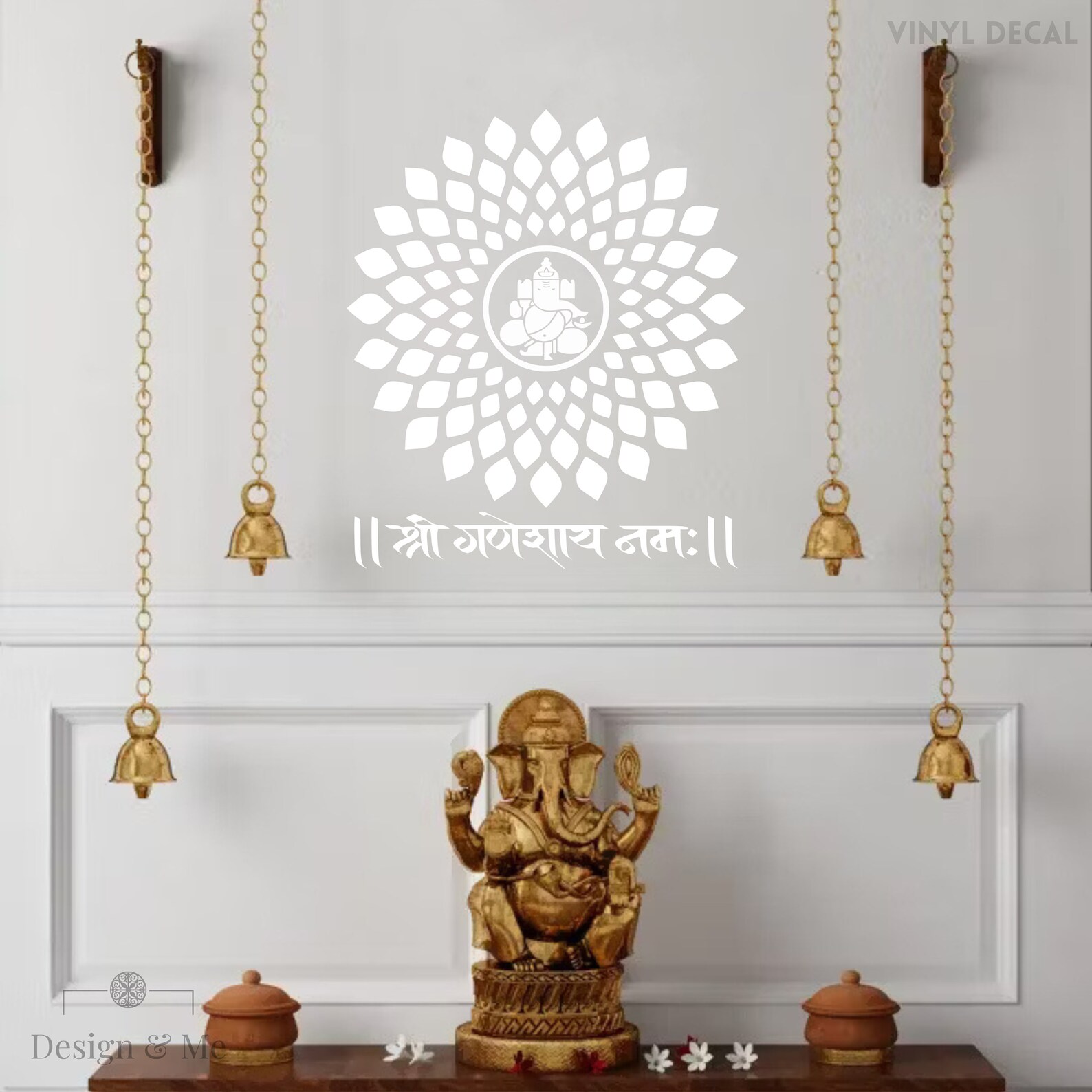 Shri Ganesh Mandala - Ganesh Utsav Décor - Ganpati Vinyl Stickers ...