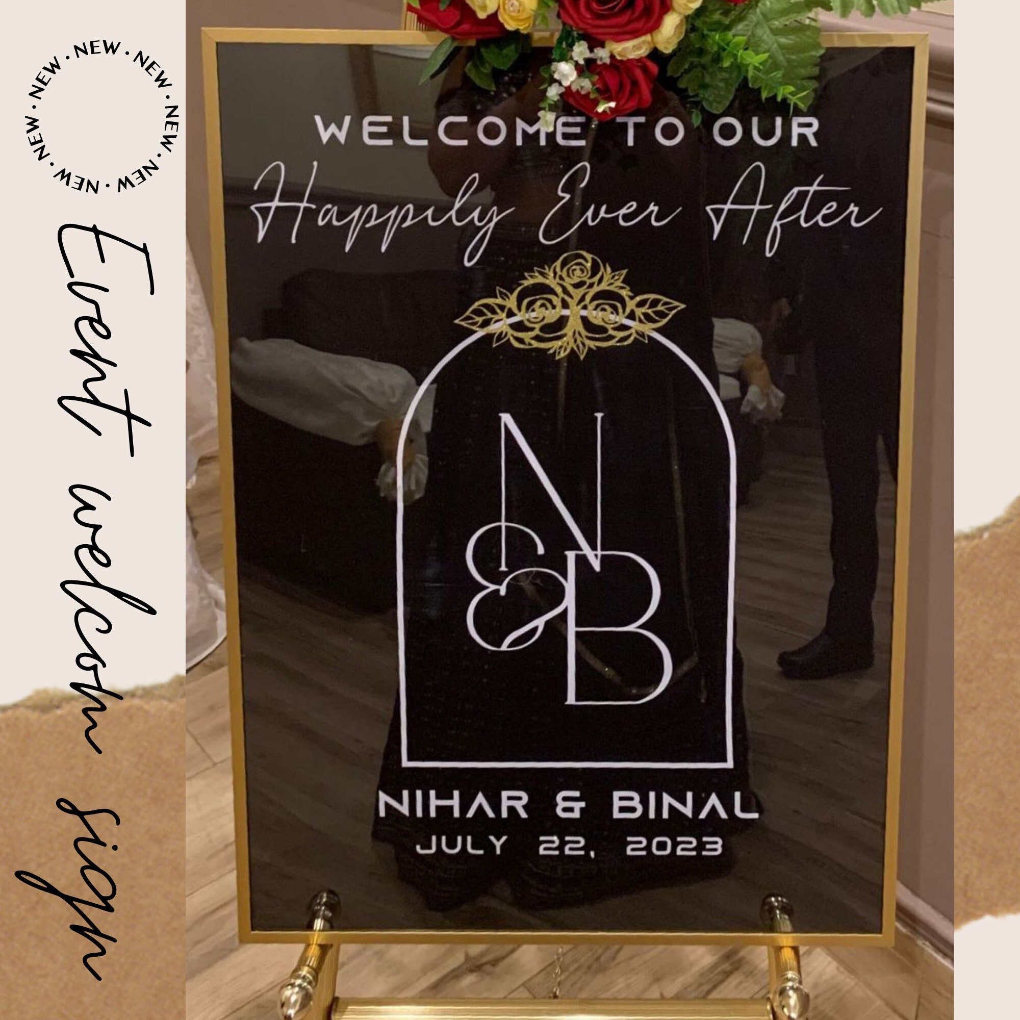 Welcome Event Sign, Wedding Logo Design, Event Décor, Vinyl Decals ...