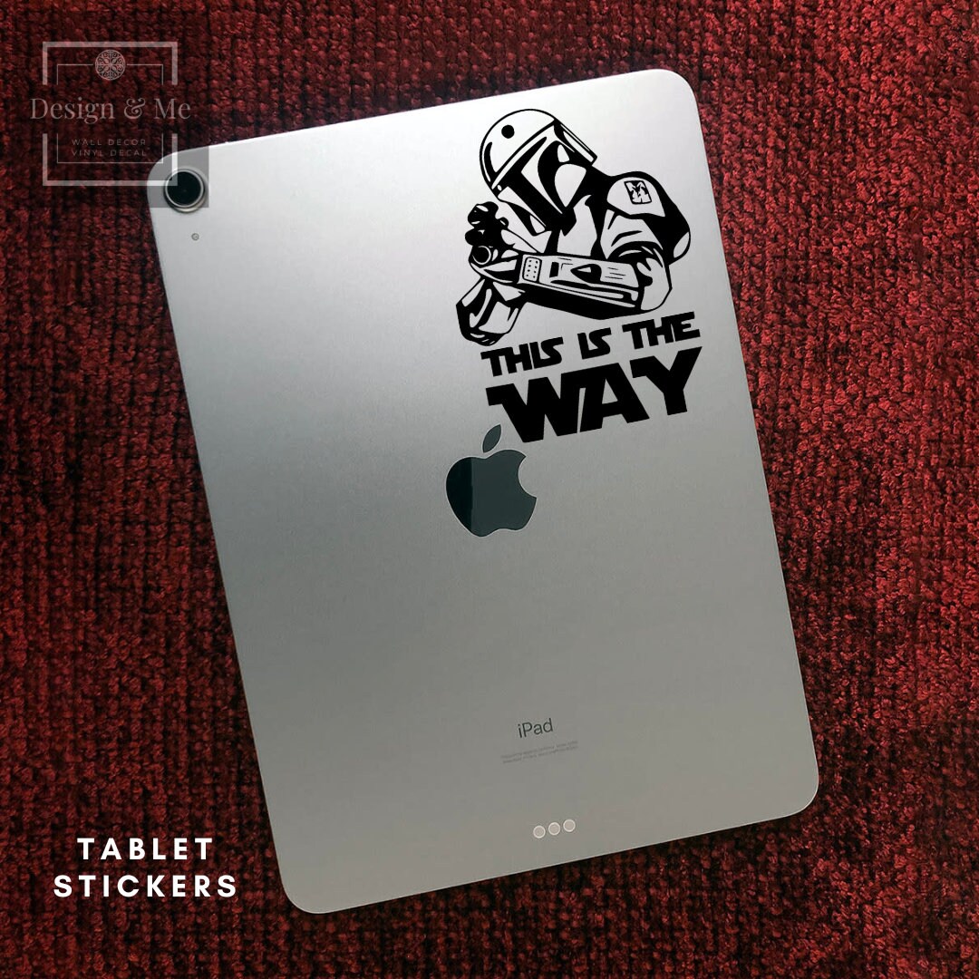 Mandalorian Vinyl Sticker, Star Wars Inspired Laptop Decal, Car Window ...