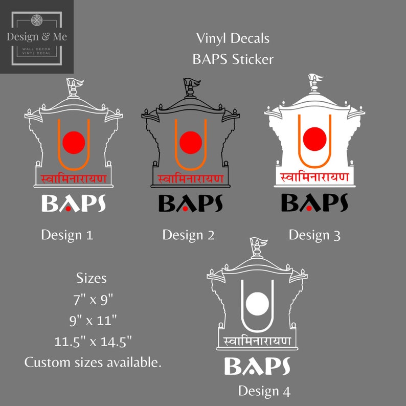 Swaminarayan Vinyl Decal, BAPS Spiritual Art Sticker - Etsy