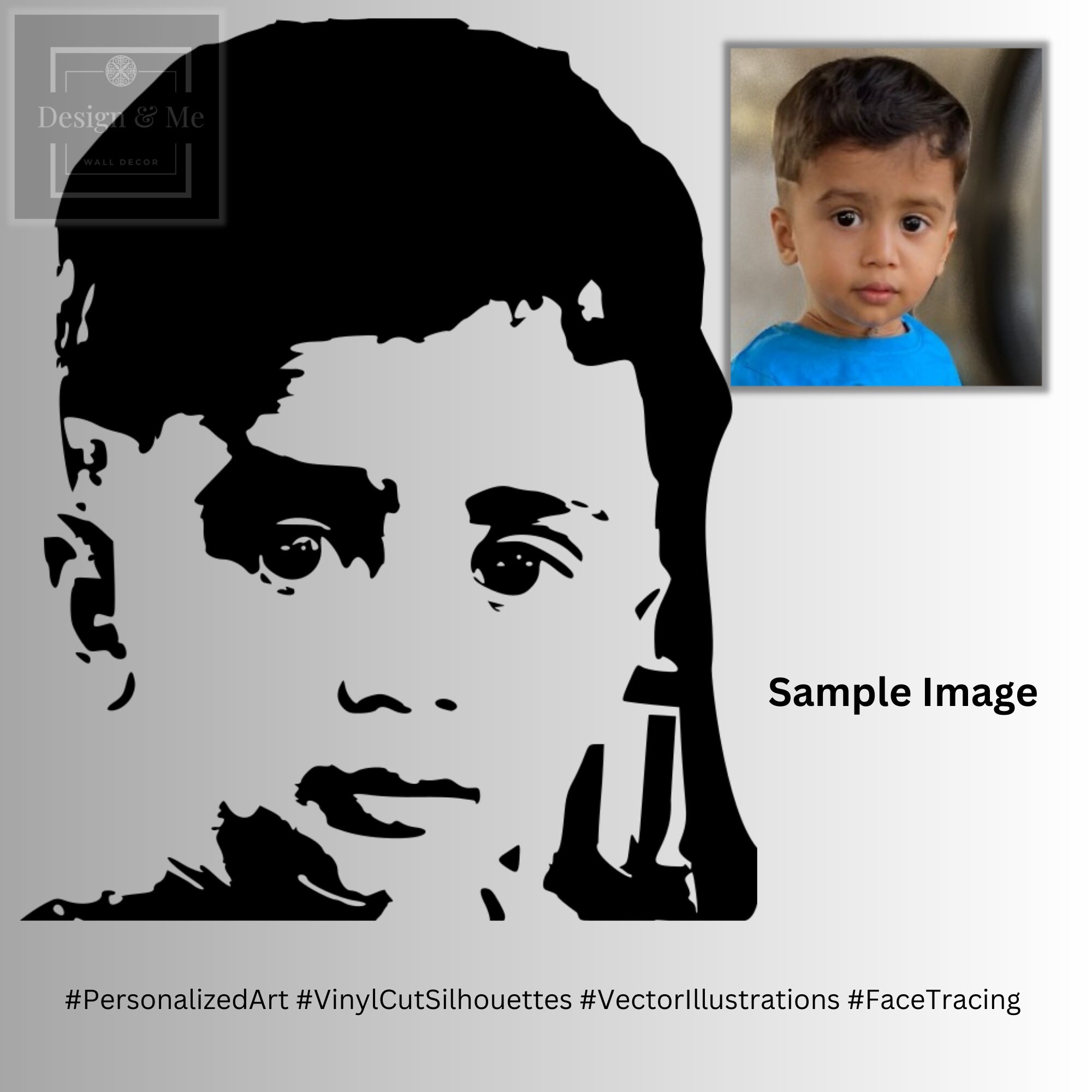 SILHOUETTE PORTRAIT, Vector Image, Vector Tracing, Face Decal, Vinyl ...