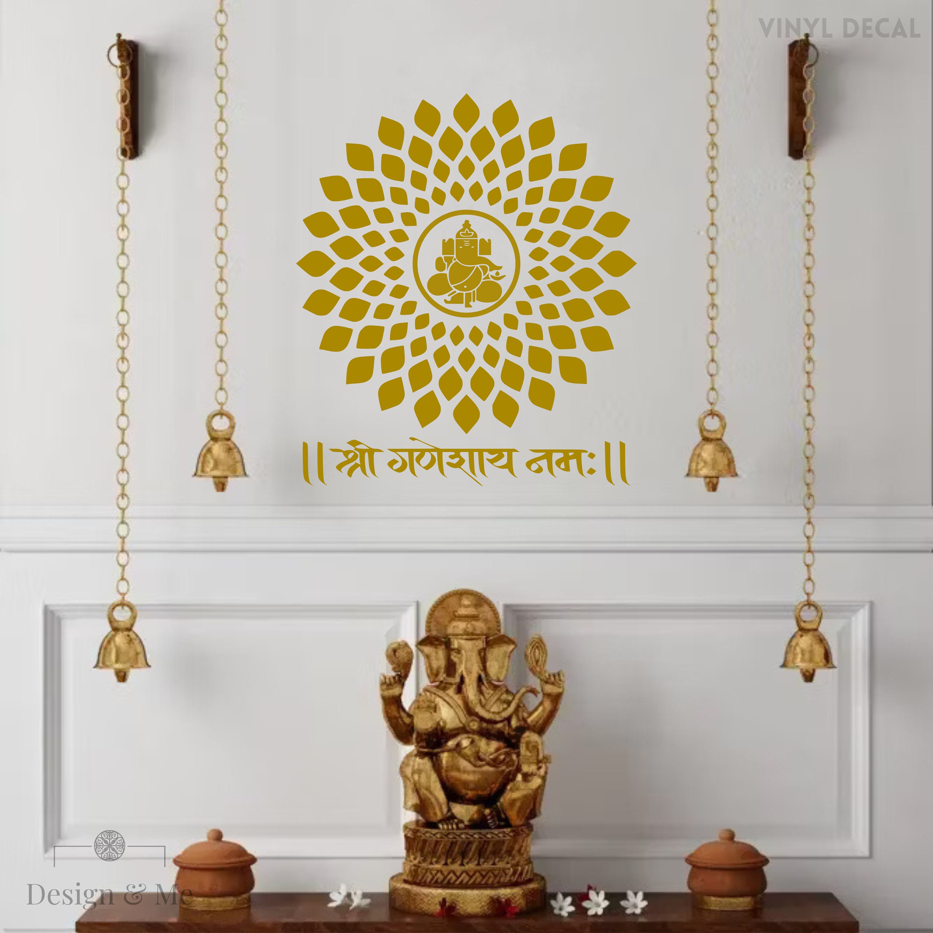 Shri Ganesh Mandala - Ganesh Utsav Décor - Ganpati Vinyl Stickers ...