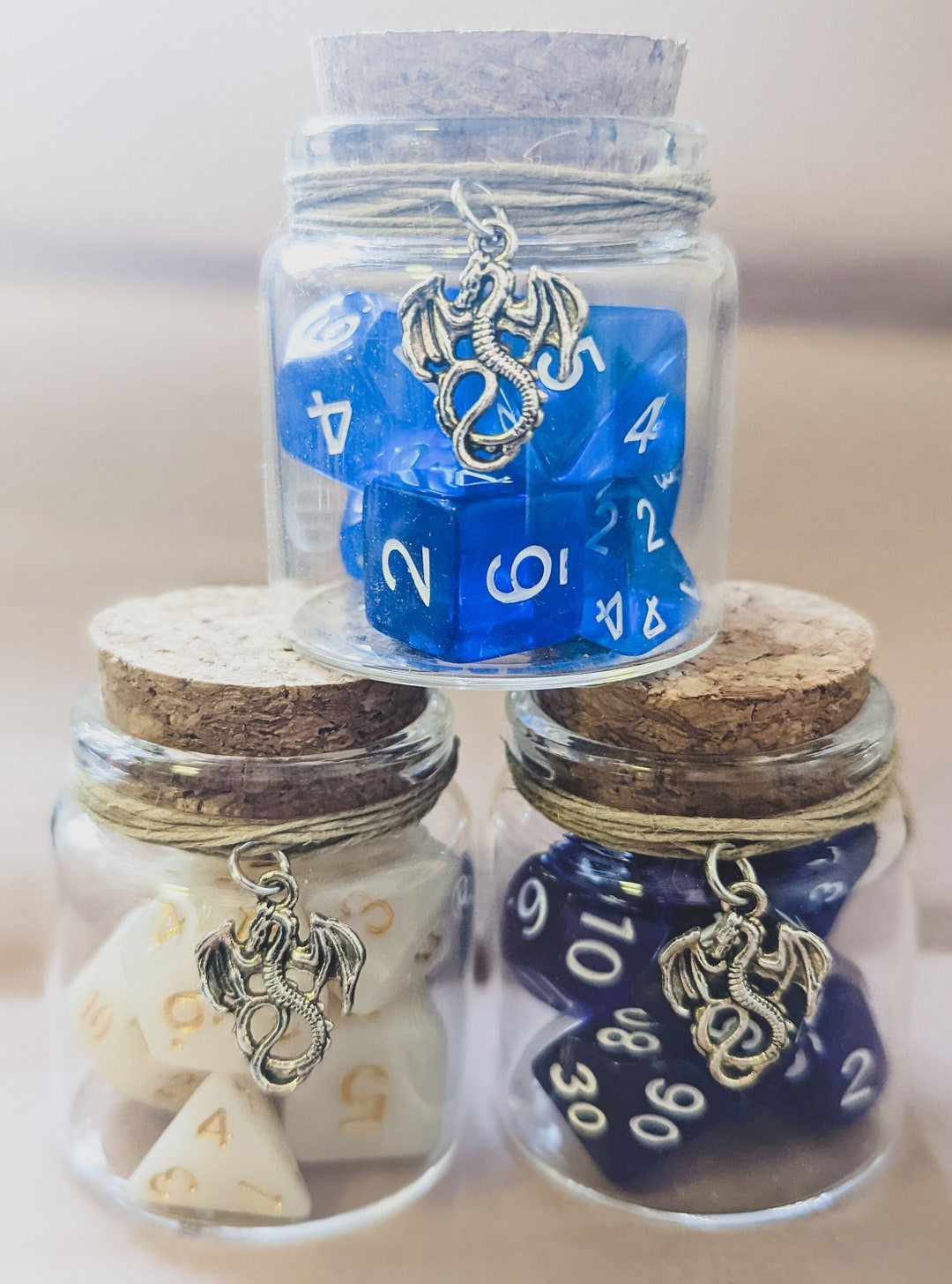 Glass Dice Jar - Etsy