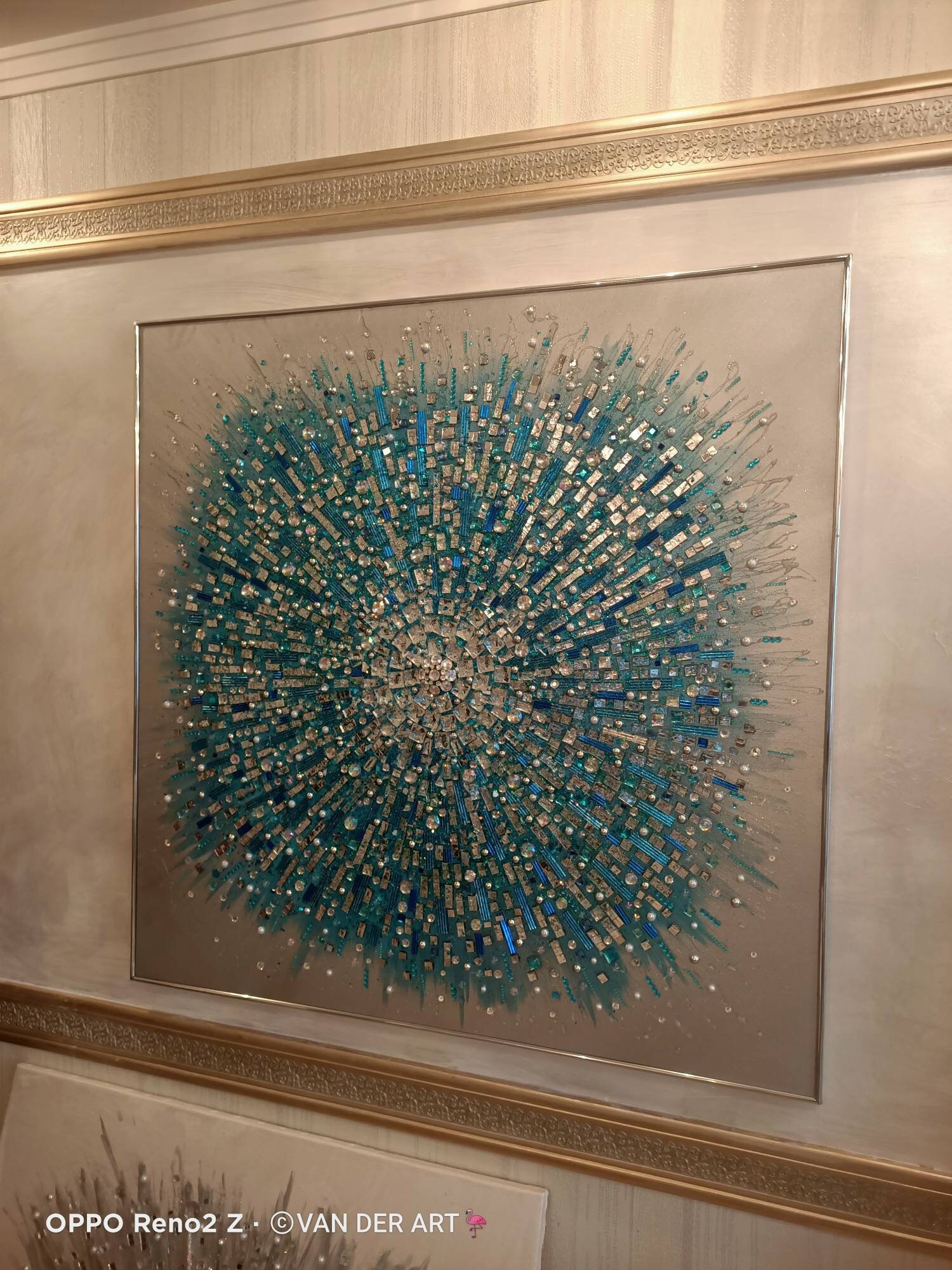 Blue Mosaic Shining Painting Any Color Any Size / Big Blue Diamond With ...