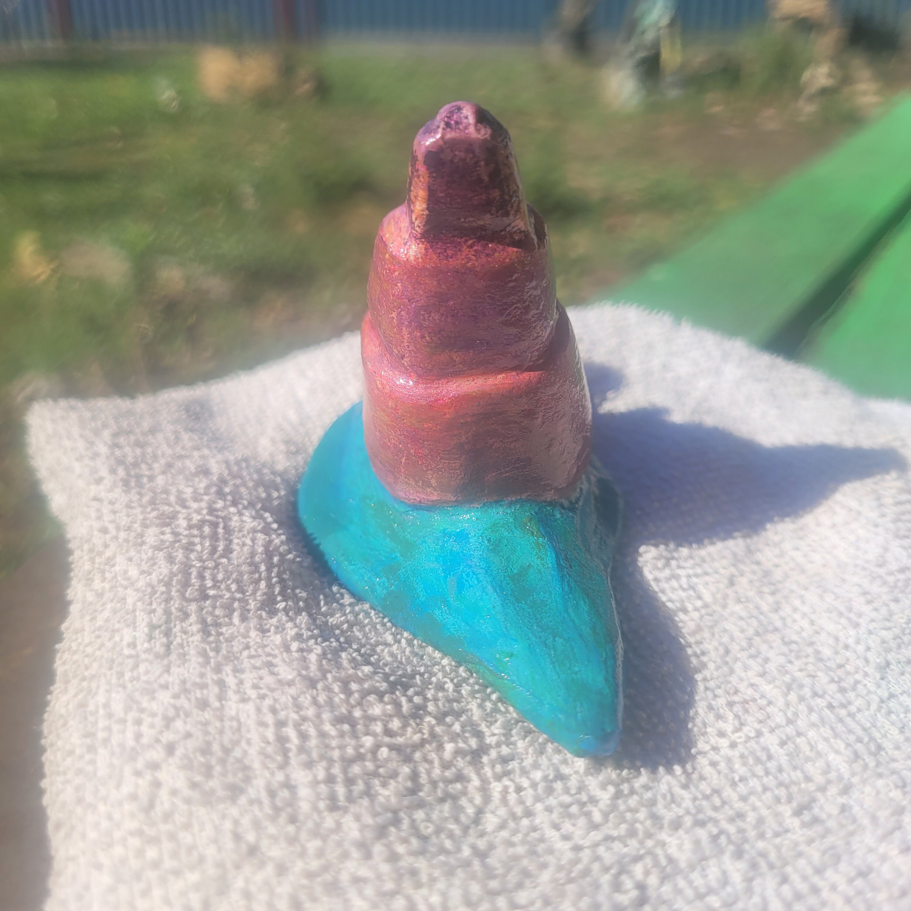 Handmade Clay Sea Snail Sculpture - Sparkling Ocean Decor - Etsy