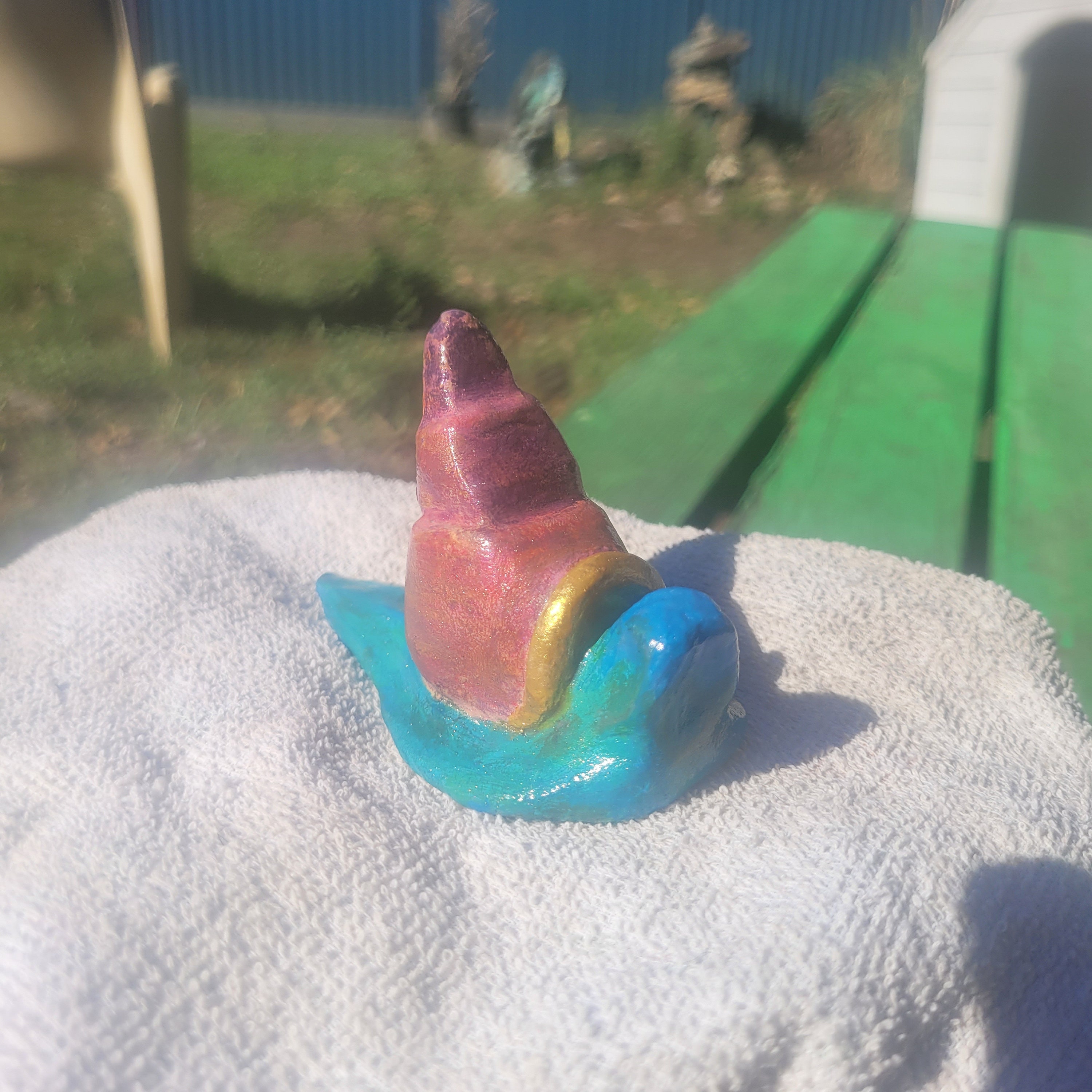 Handmade Clay Sea Snail Sculpture - Sparkling Ocean Decor - Etsy
