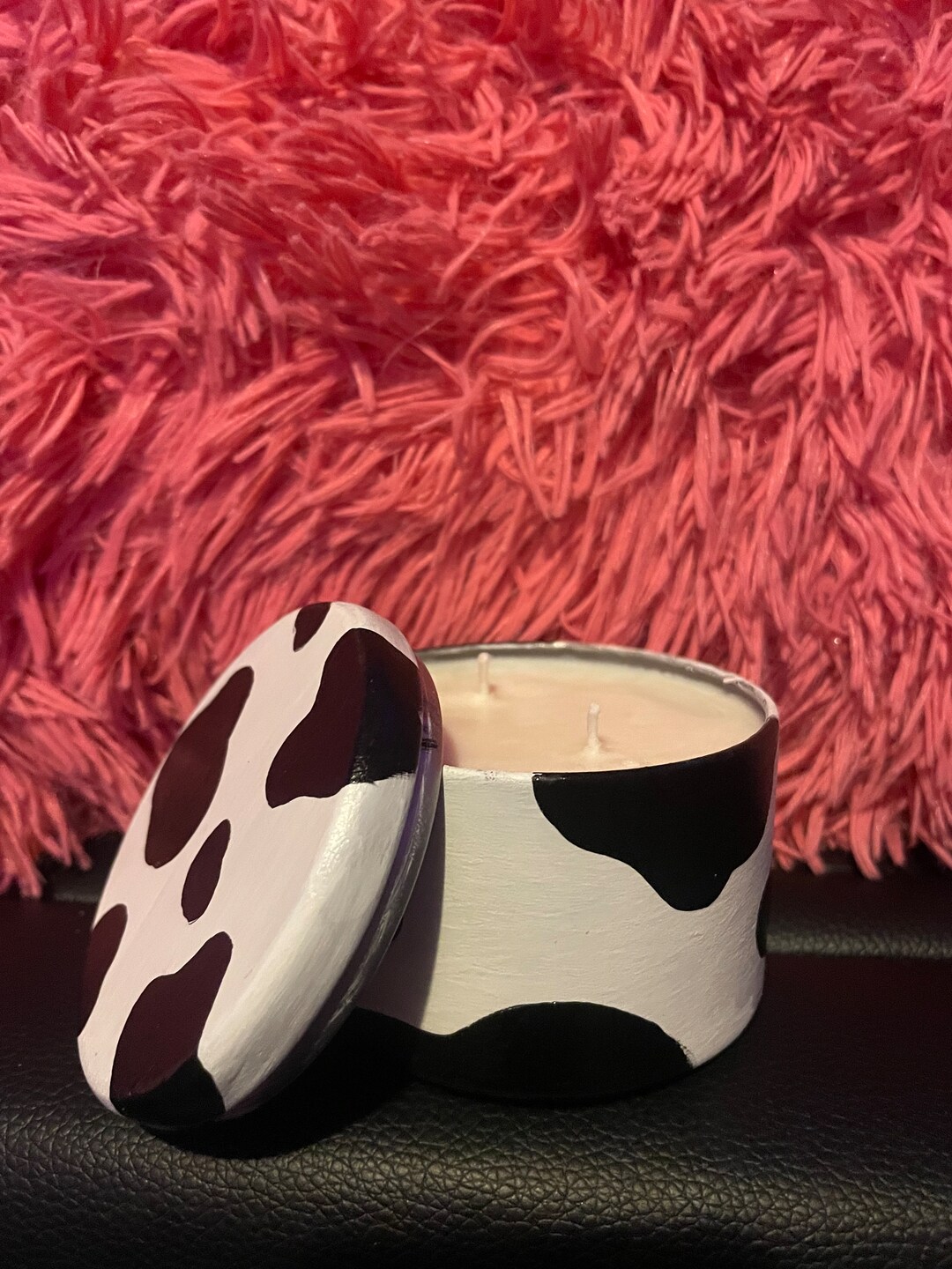 Apple Cinnamon Cow Print Candle - Etsy