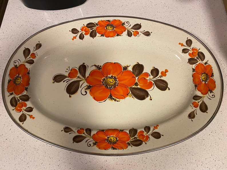 Show Pans Sanko Ware Japan 18 Oval Serving Tray - Etsy