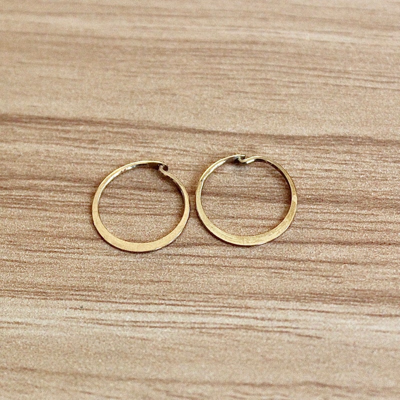 Small Gold Hoops - Etsy