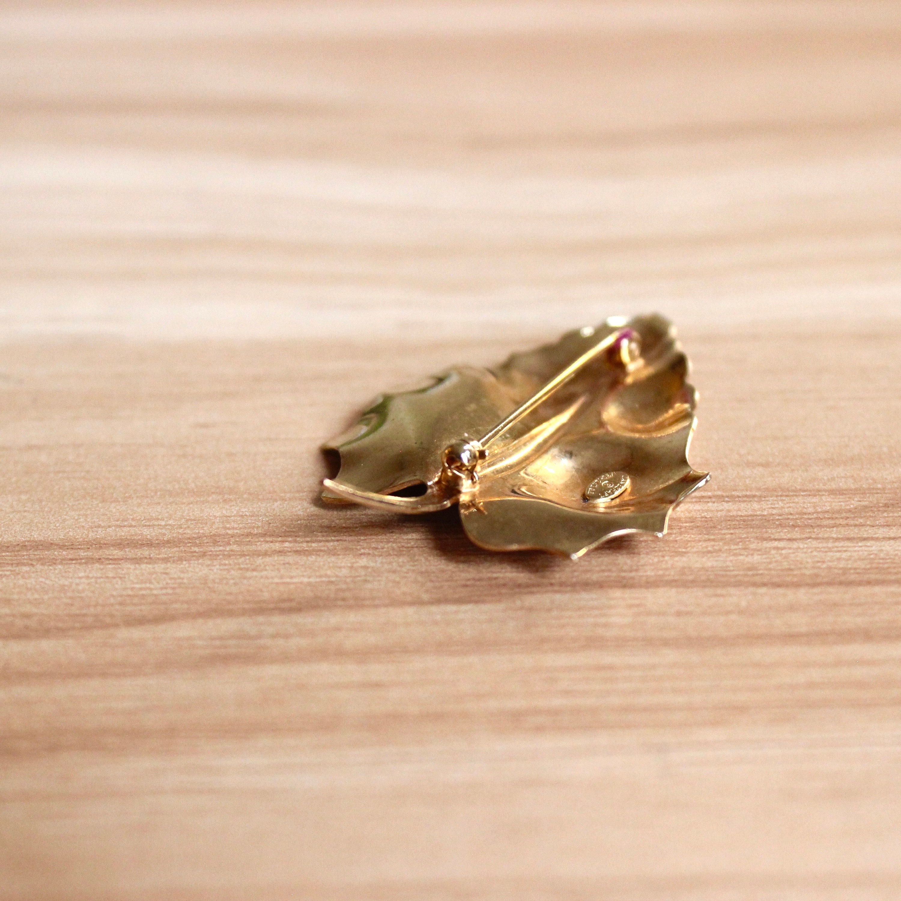 Leaf Pin Vintage Gold-filled - Etsy