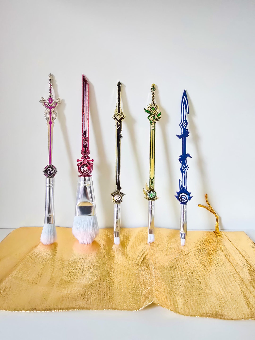 Genshin Impact Swords Makeup Brush Set - Etsy
