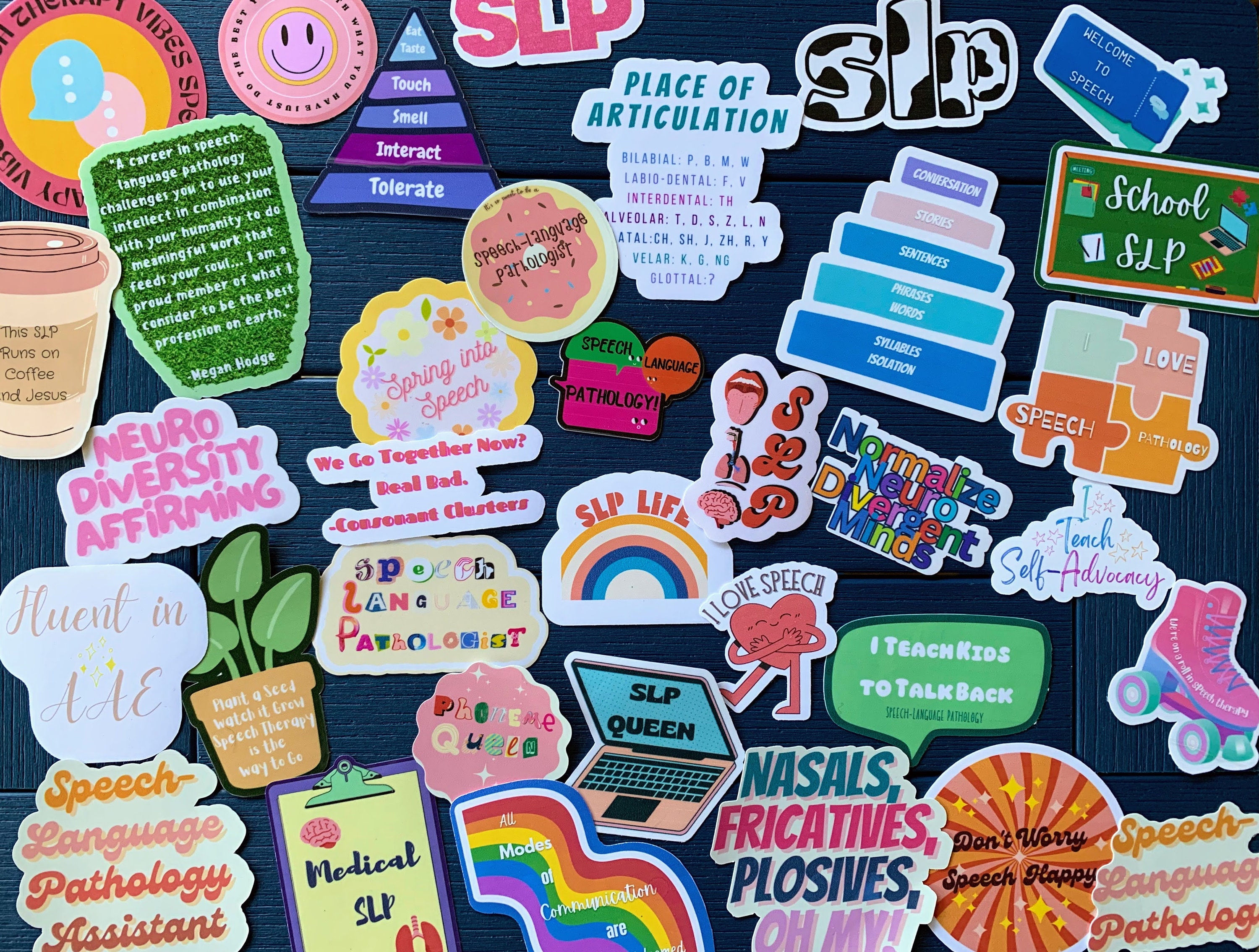 10 Stickers mystery Pack SLP Bundle Deal Speech Therapy Stickers for ...