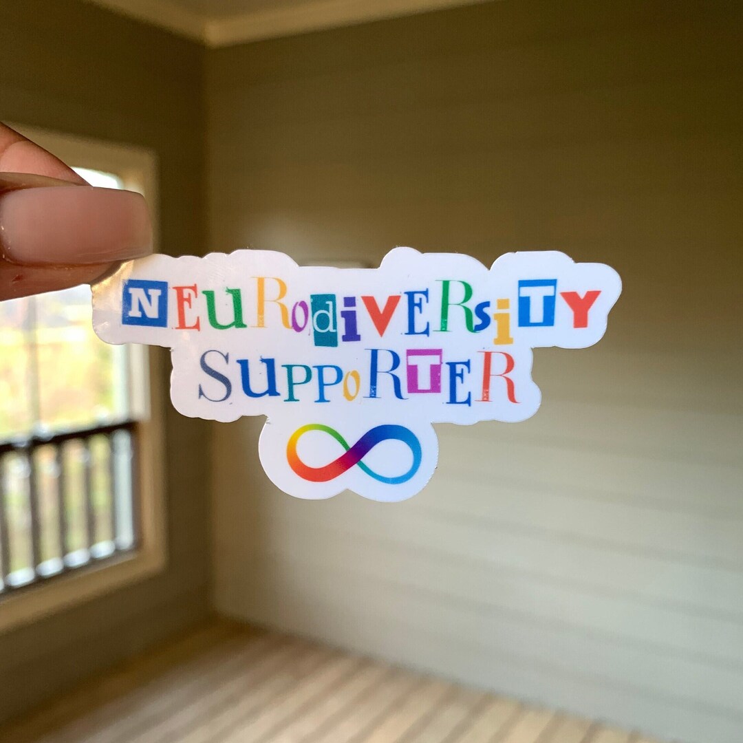 Neurodiversity Supporter Sticker | SLP/OT/ASD Autism Sticker for Laptop ...
