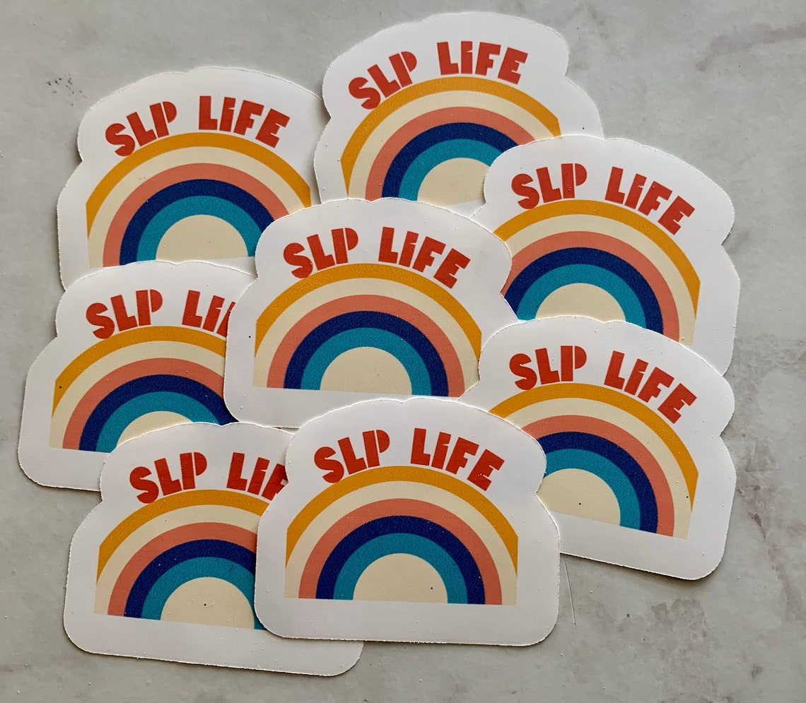 SLP Life Rainbow Speech Therapy Sticker SLP/SLPA Sticker for - Etsy