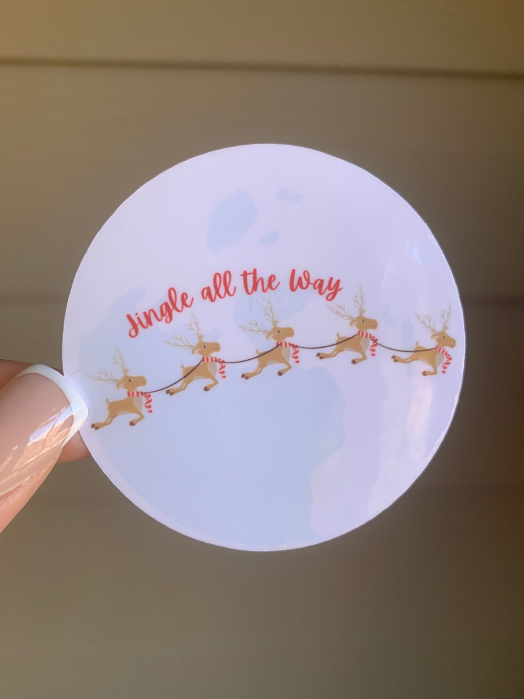 Jingle All the Way SLP Seasonal Speech Therapy Sticker Christmas Winter ...