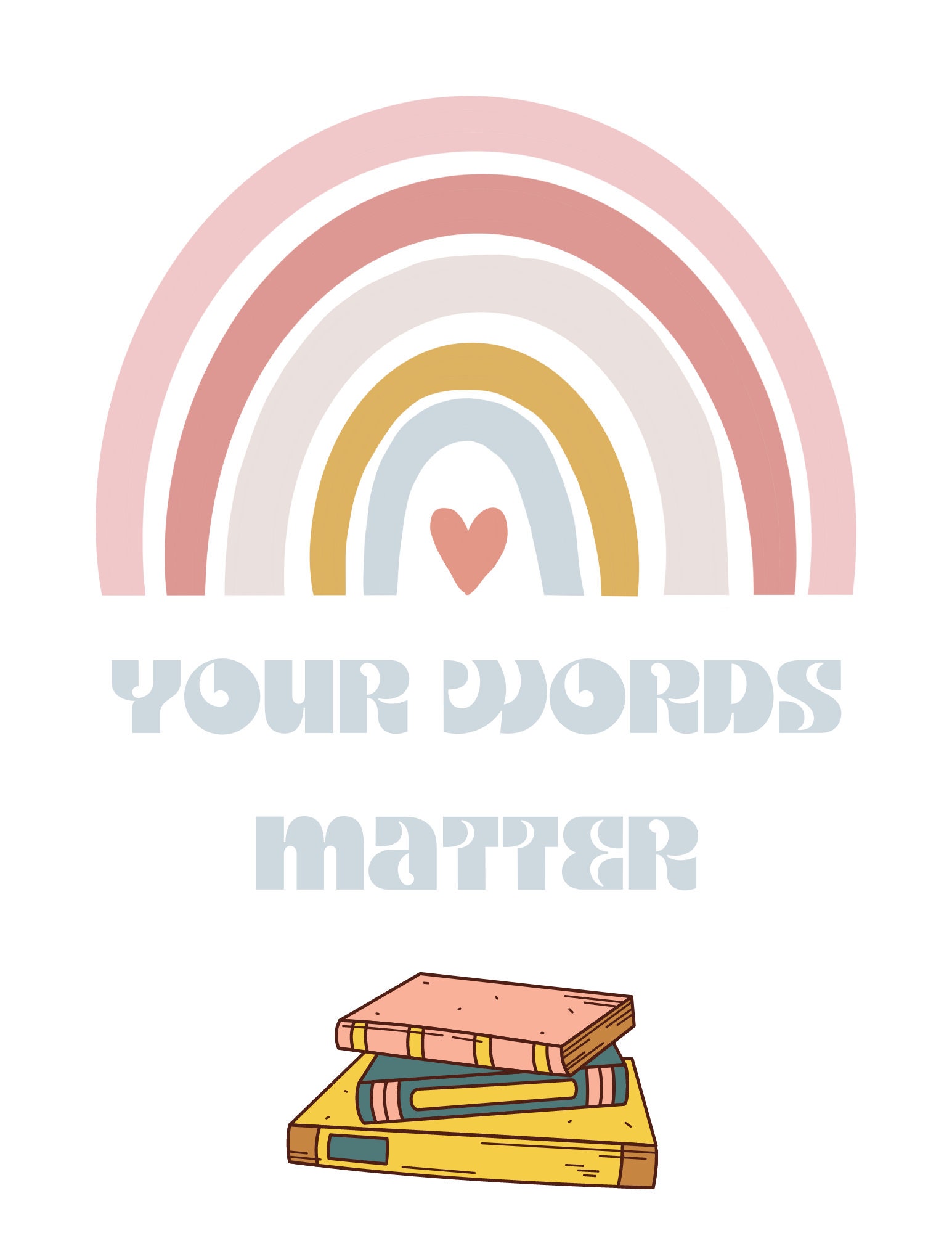 Your Words Matter Digital Poster SLP Decor Speech Therapy - Etsy