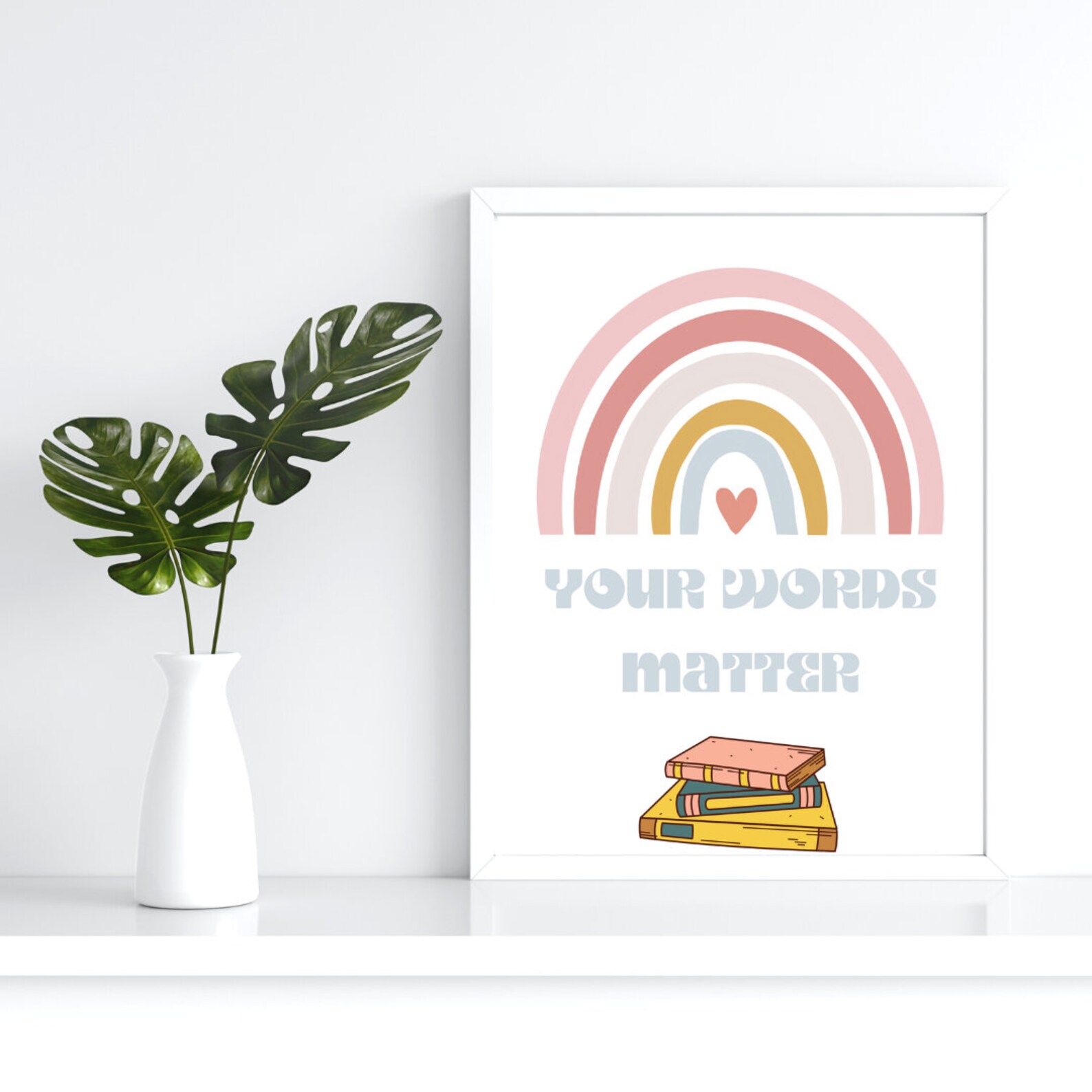 Your Words Matter Digital Poster SLP Decor Speech Therapy - Etsy