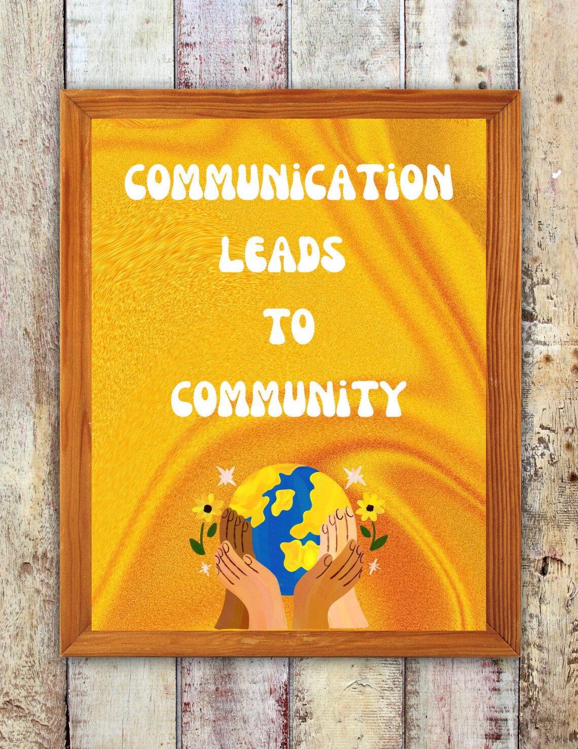 Communication Leads to Community Poster: SLP Decor (digital Print) - Etsy