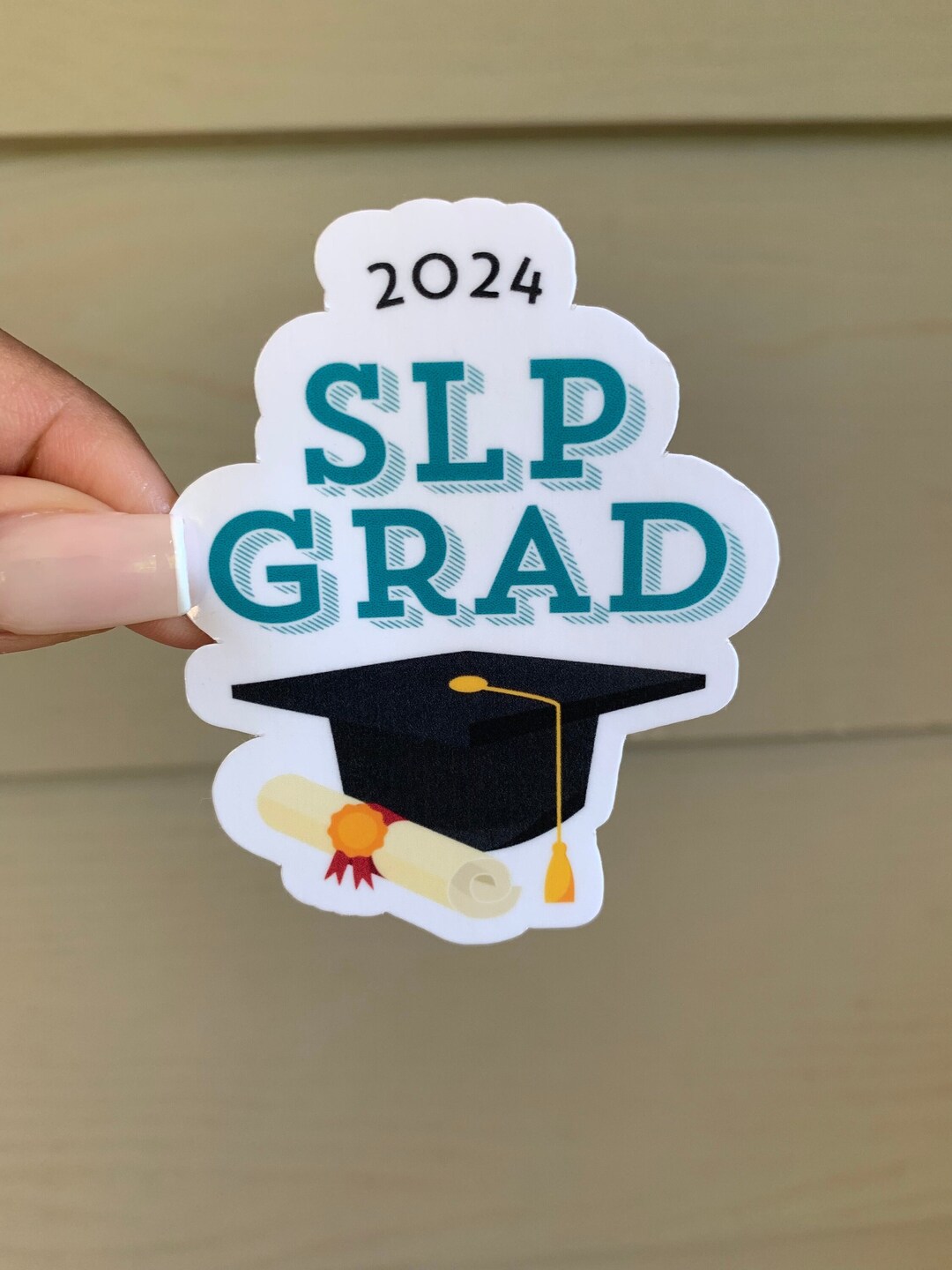 2024 SLP Graduate Sticker Speech Therapy Sticker SLP Graduation Gift ...