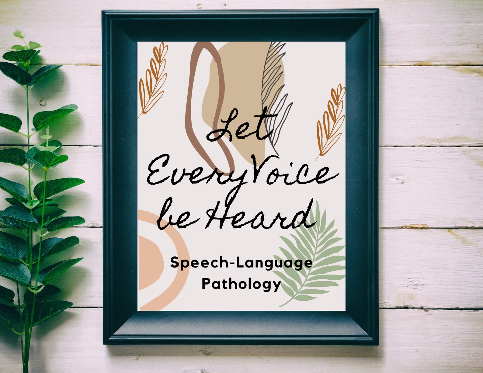 Let Every Voice Be Heard Digital Poster, SLP Decor, Speech Therapy Room ...