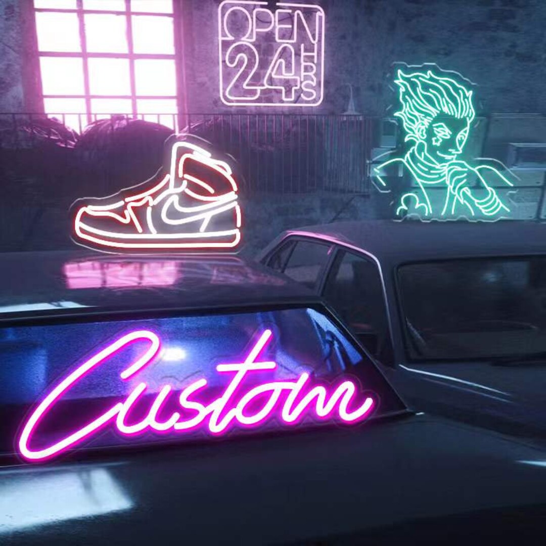 Custom Neon Sign, Sneakers Neon Sign, Streamer Logo Sign, Anime Neon ...