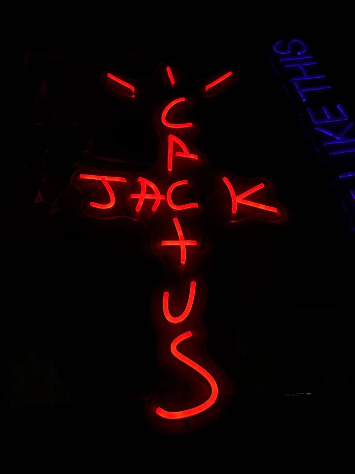 Cactus Jack Neon Sign, Cactus Jack, Rap Poster, Disco Ball Decor ...