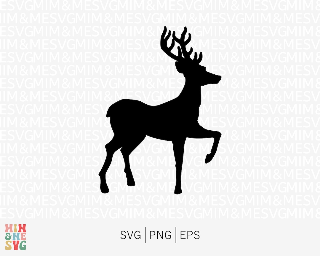 Christmas Reindeer SVG Christmas SVG Reindeer Silhouette - Etsy