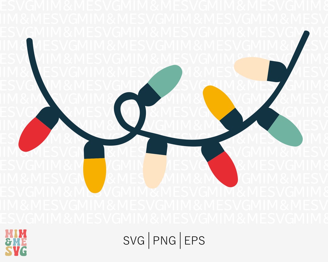 Christmas Lights Svg Christmas Tree Svg Fairy Lights Svg - Etsy